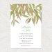 Gum Leaf Printable Wedding Invitation Suite Leaves Eucalyptus - Etsy
