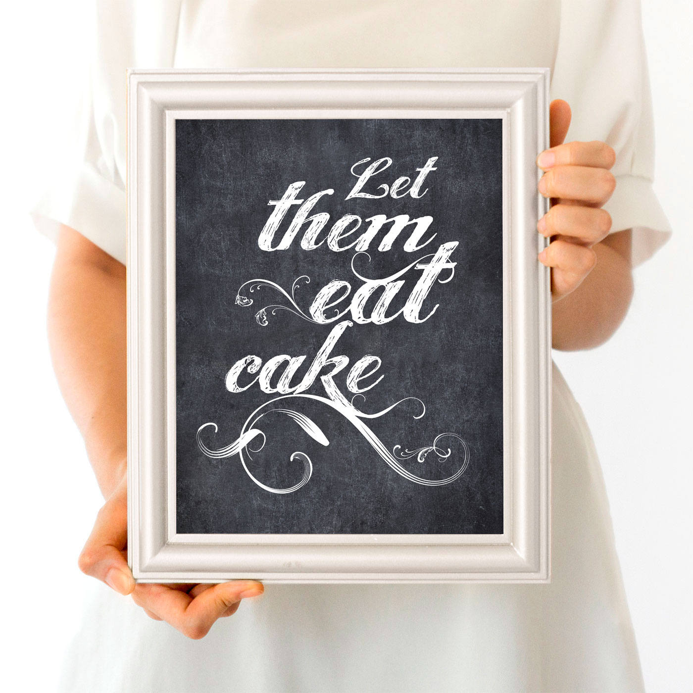 Let Them Eat Cake Sign Dessert Bar Signage Chalkboard - Etsy UK