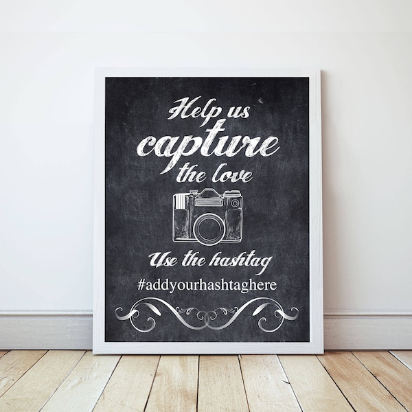 Hashtag Chalkboard - Etsy