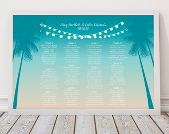 Beach Seating Chart - Etsy