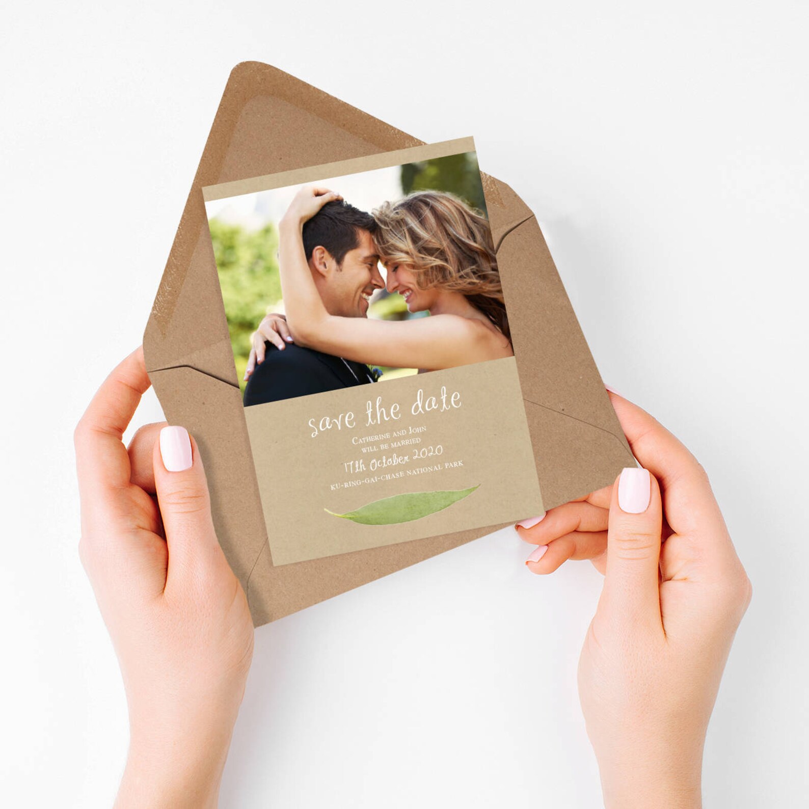 Gum Leaf Printable Wedding Invitation Suite - Forest, Bush, Gum Tree ...