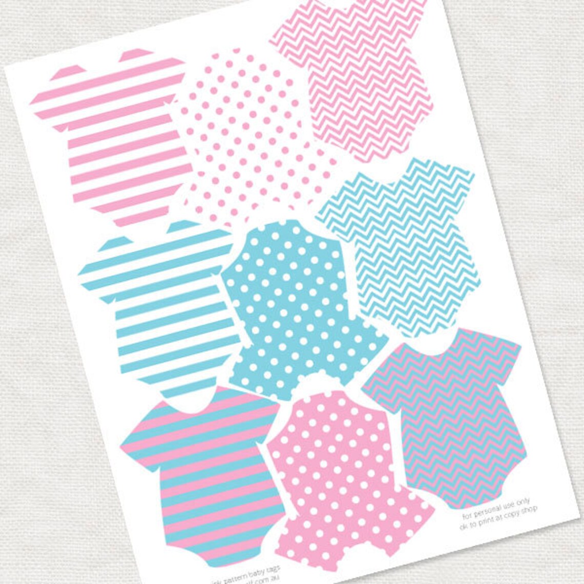 Pink and Blue Baby Shower Decorations Diy Printable Instant - Etsy