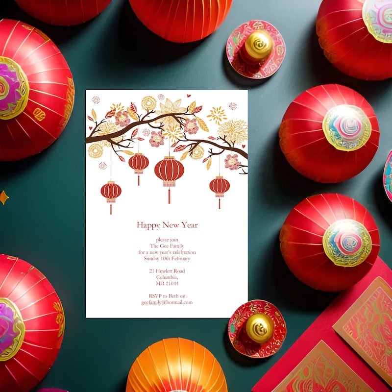 Asian Invitation - Etsy