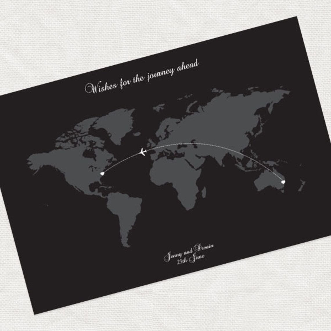 Custom Wedding Guest Book Map - Printable Poster File - Keepsake Map ...