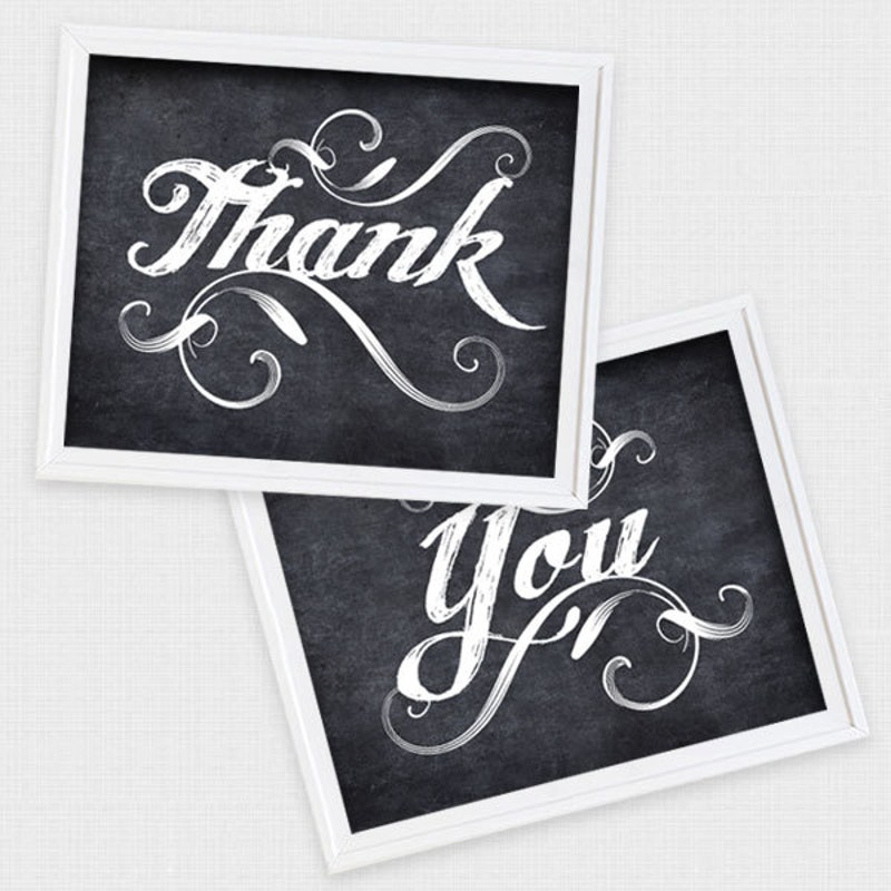 Thank You Photo Prop - Etsy