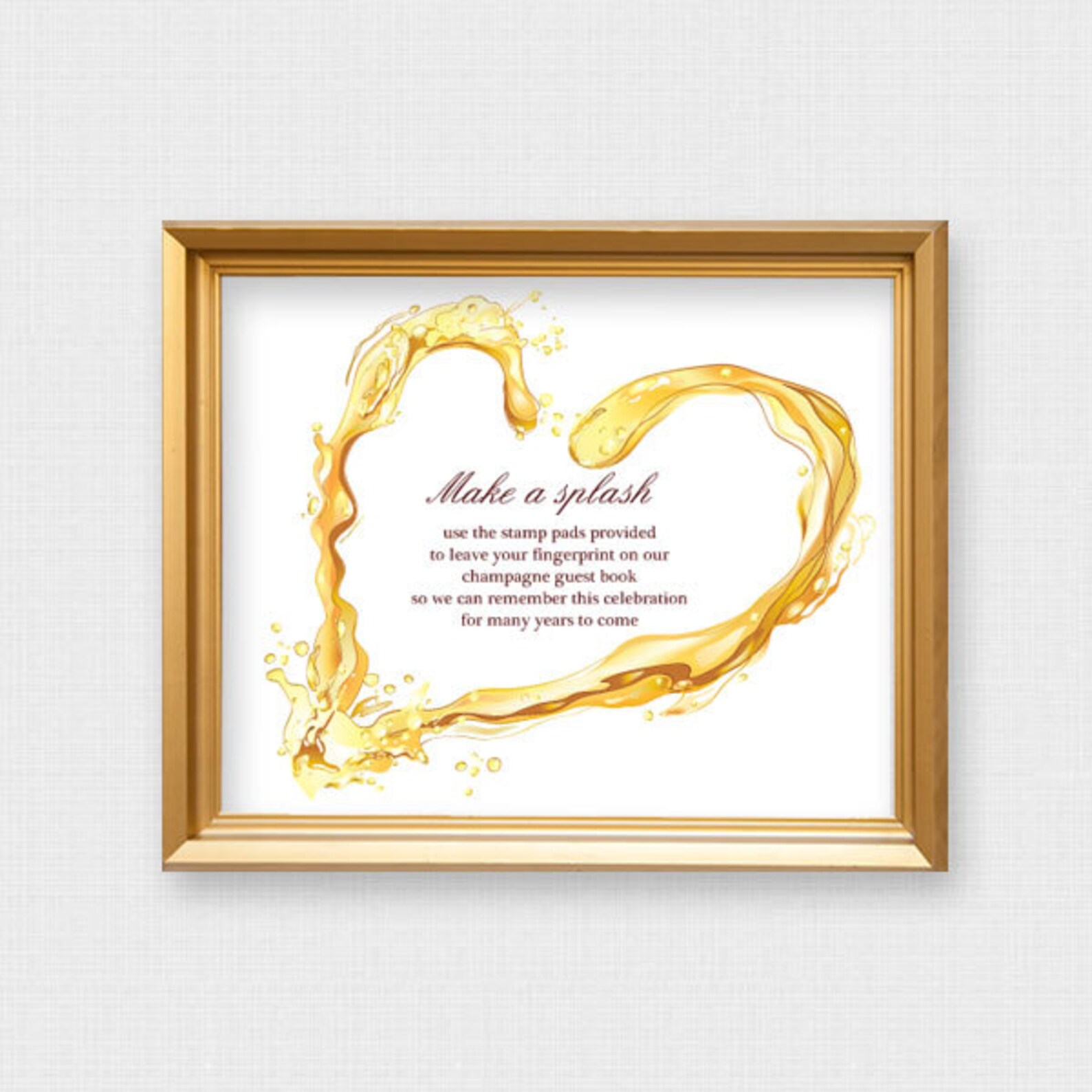 Fingerprint Guest Book Instructions