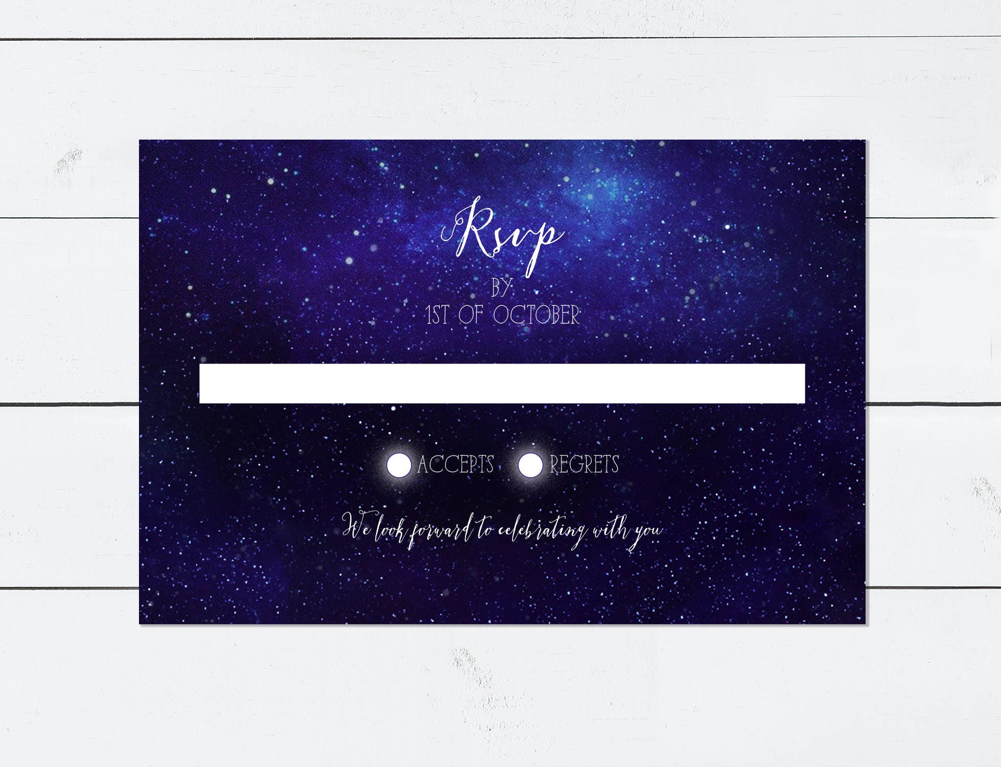 Star Wedding Invitations Printable Romantic Evening | Etsy