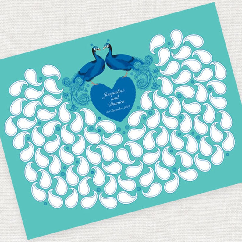 Peacock Wedding Guest Book Fingerprint or Signature Guestbook - Etsy Peacock Wedding Guest Book Fingerprint or Signature Guestbook - Etsy