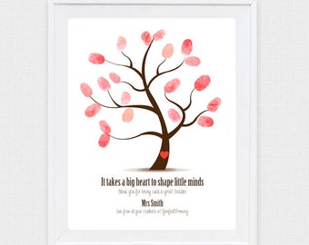 Diy Fingerprint Tree | Etsy