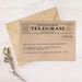 Telegram Save the Date PRINTABLE Telegram Invitation - Etsy