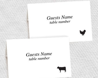 Chicken Place Cards - Etsy