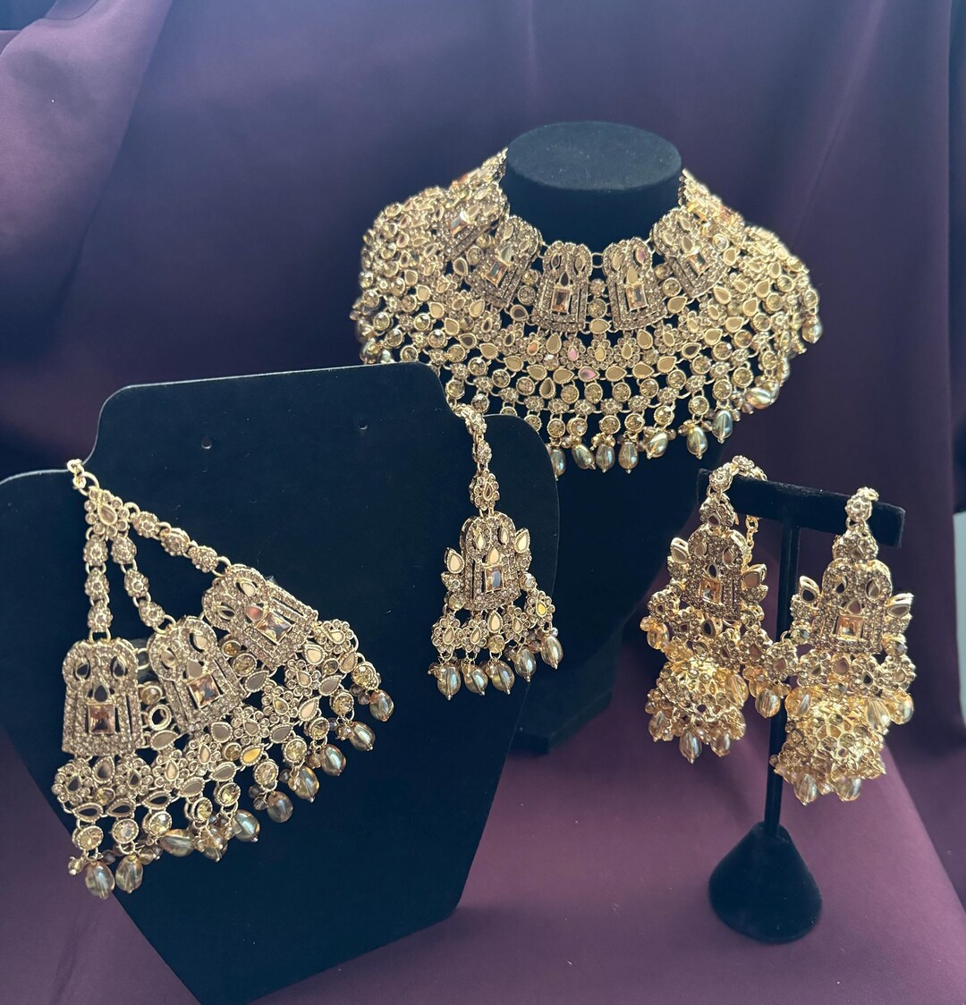 Indian Bridal Jewelry - Etsy