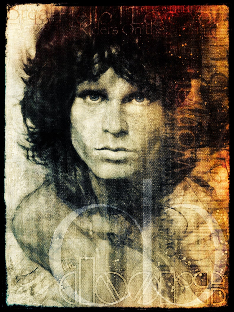 Jim Morrison - Limited Edition Print 8.5 X 11 - Etsy