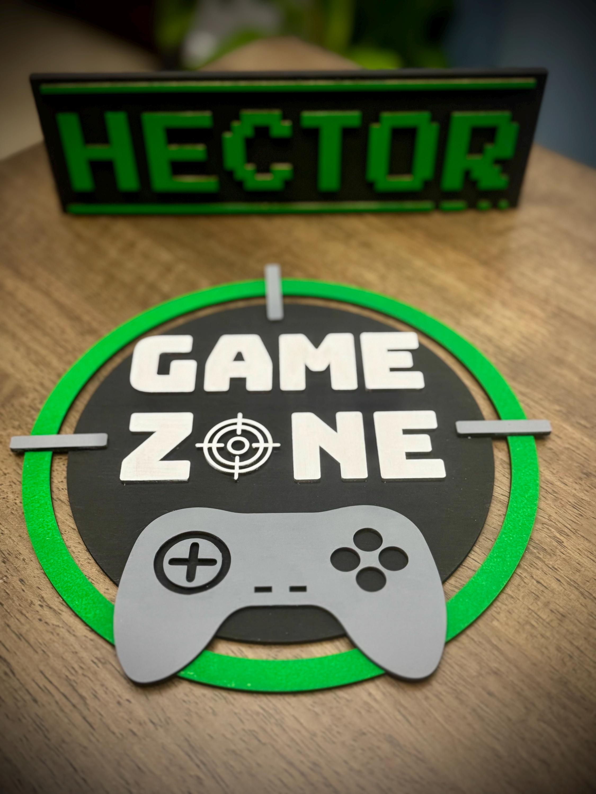 Personalized Gaming Theme Bedroom Door Hanger. Personalized Door Sign ...