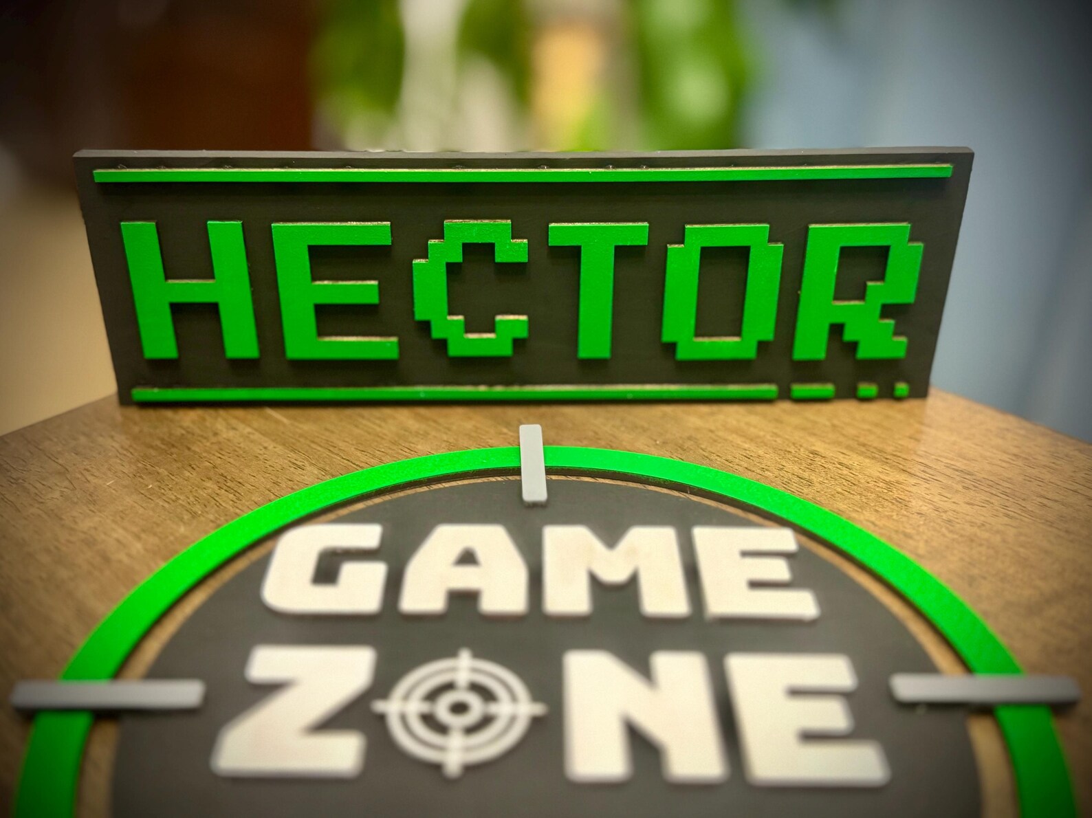 Personalized Gaming Theme Bedroom Door Hanger. Personalized Door Sign ...
