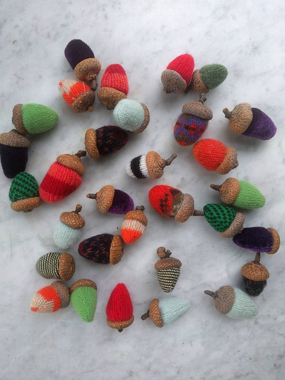 Odd Acorns From Recycled Fabrics - Etsy