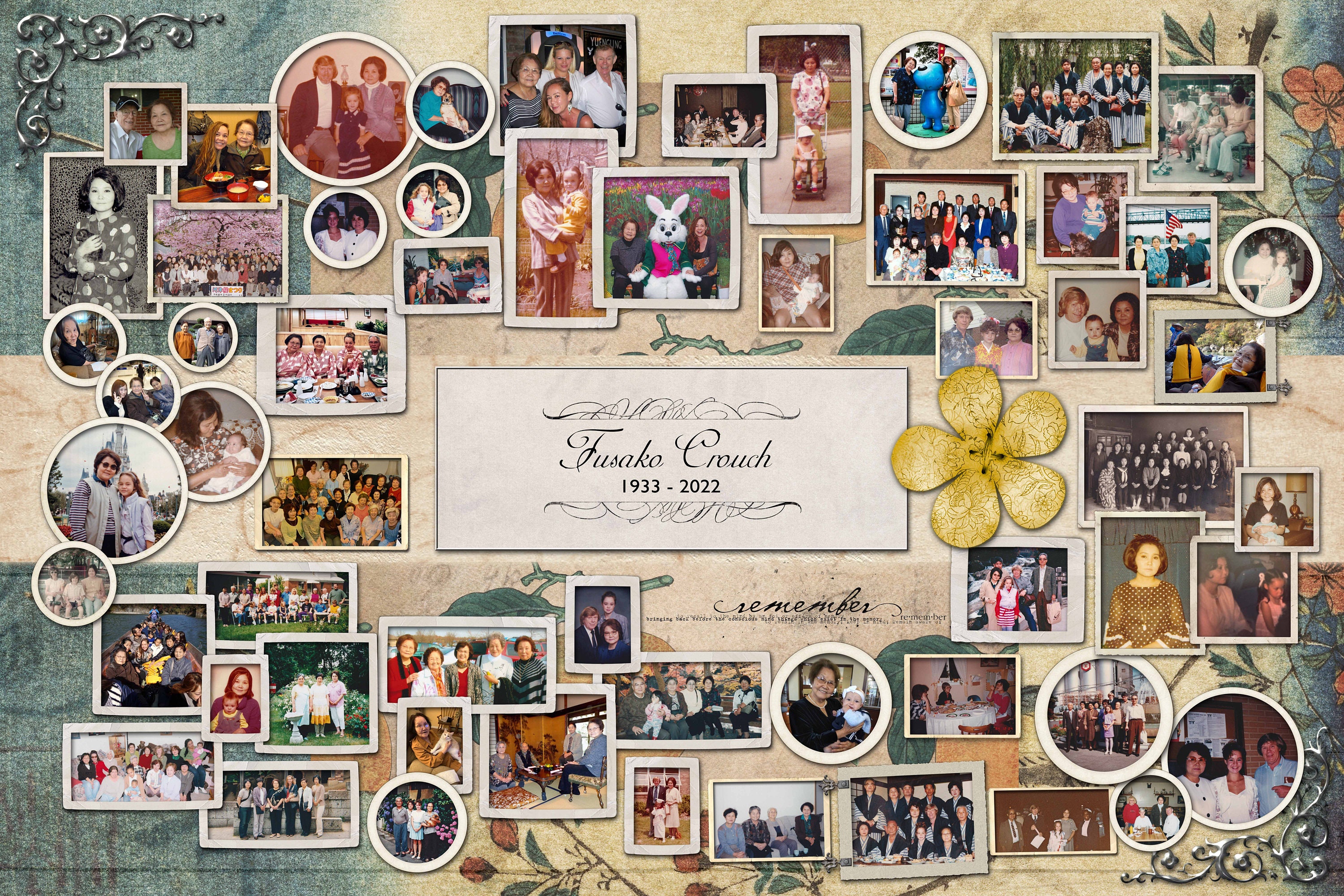 Remembrance Photo Collage - Design Only - Etsy