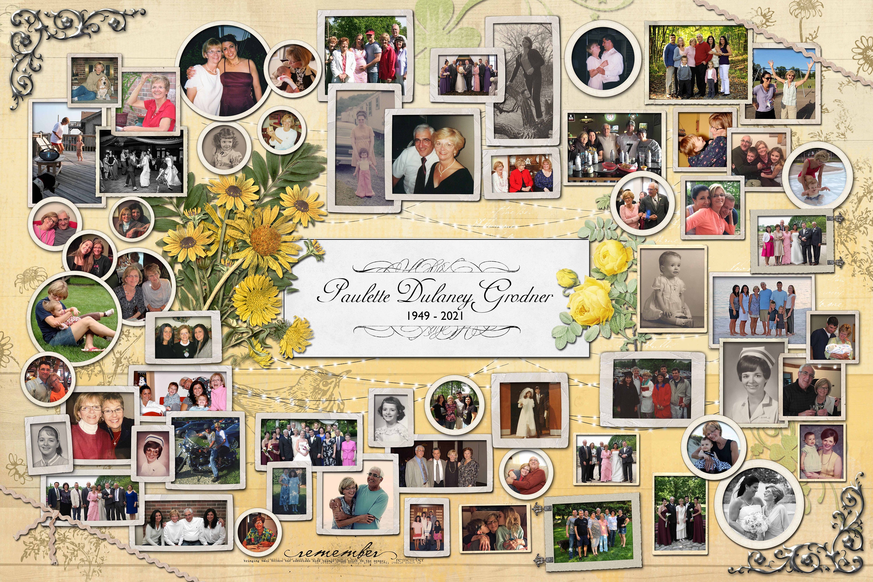 Remembrance Photo Collage - Design Only - Etsy
