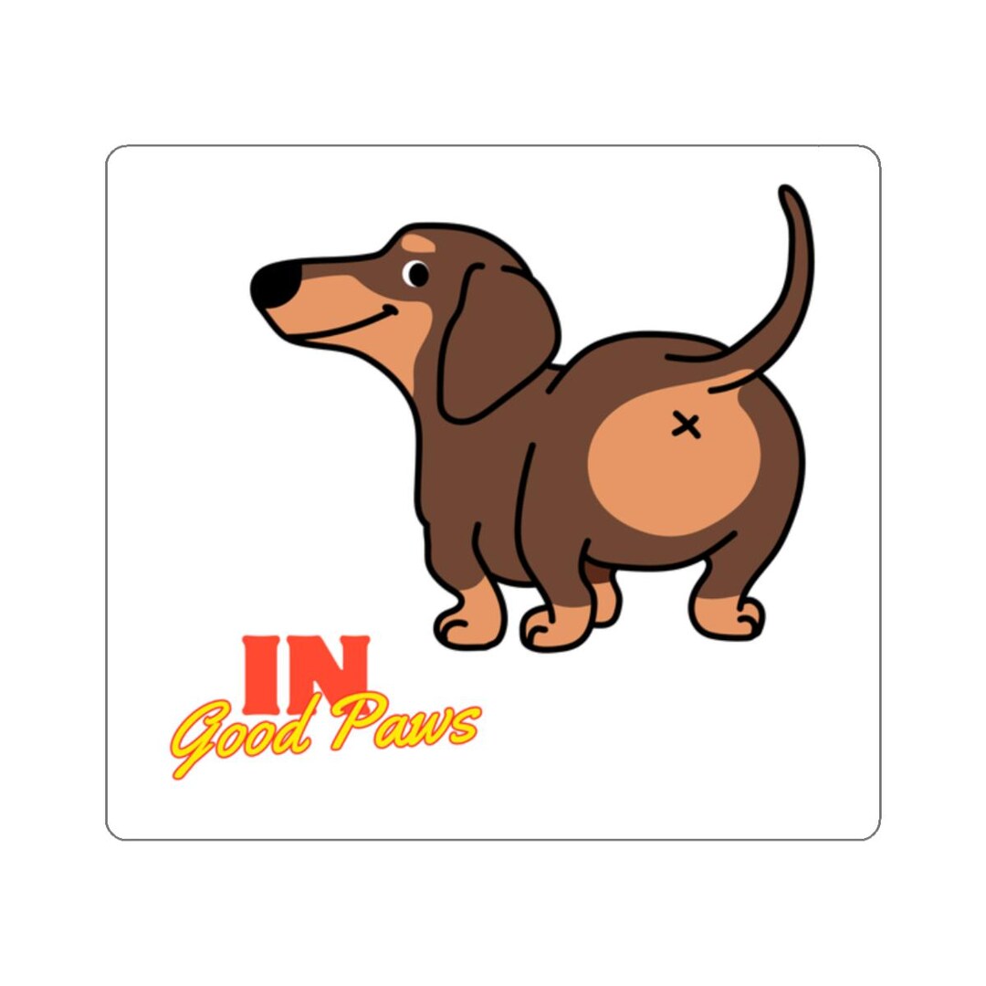 Dog Stickers 'in Good Paws' Design, Cute Puppy Sticker, Animal Lover ...