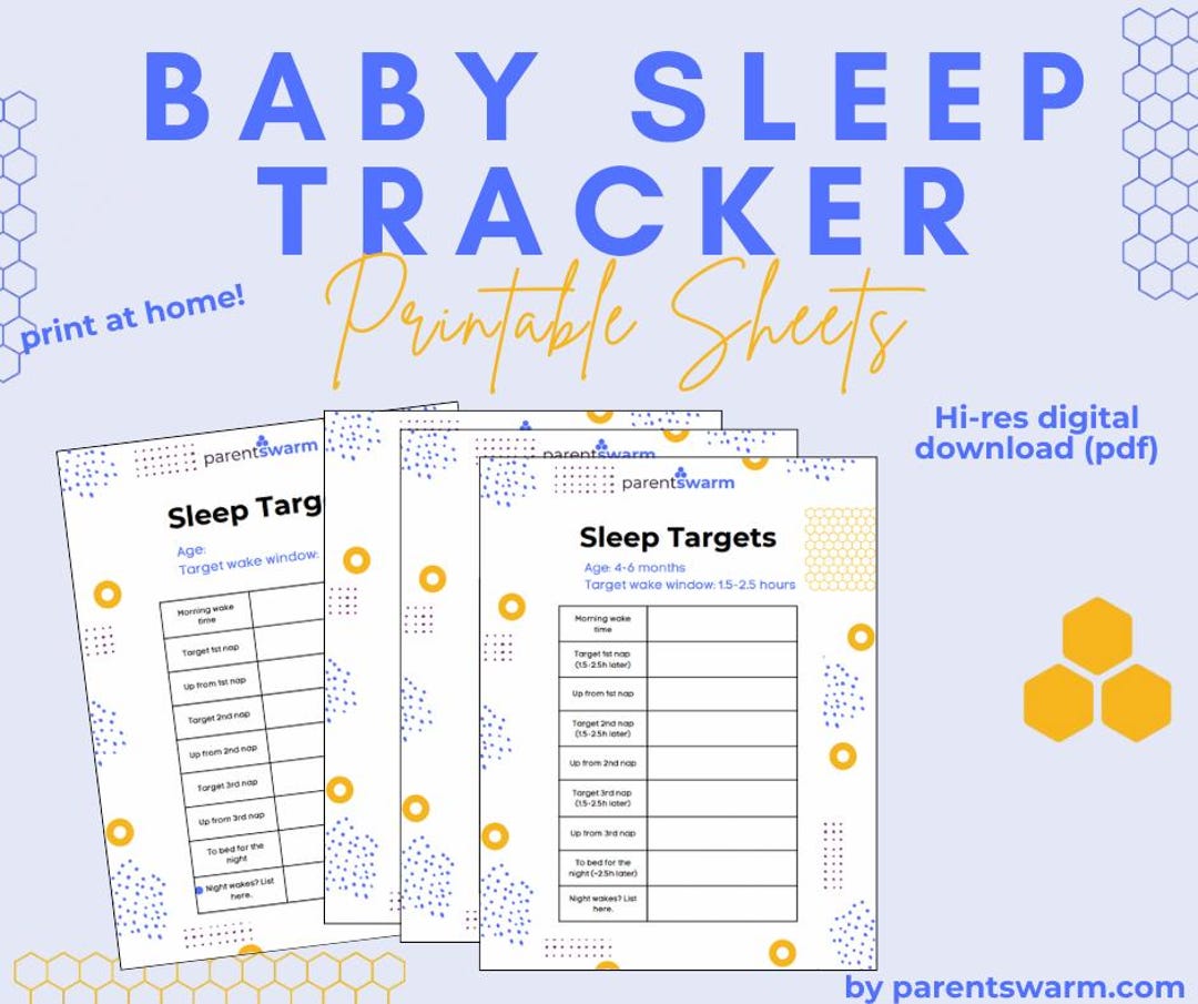 Baby Sleep Tracking & Calculation PDF Digital Download for First 12 ...
