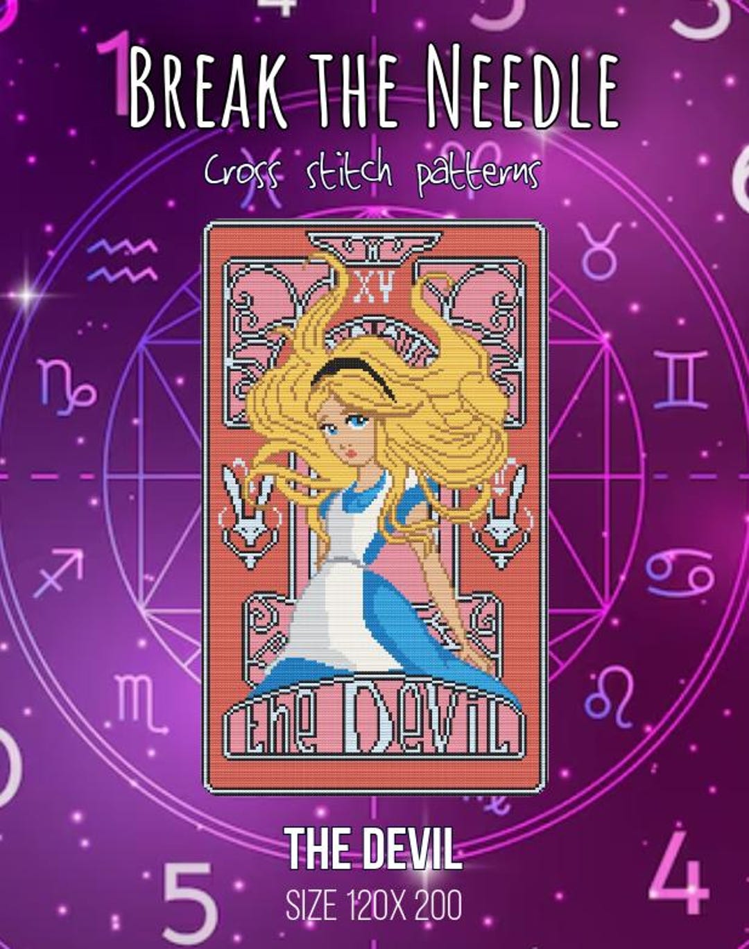 The Devil - Cross Stitch Pattern (digital PDF, Pattern Keeper) - Etsy