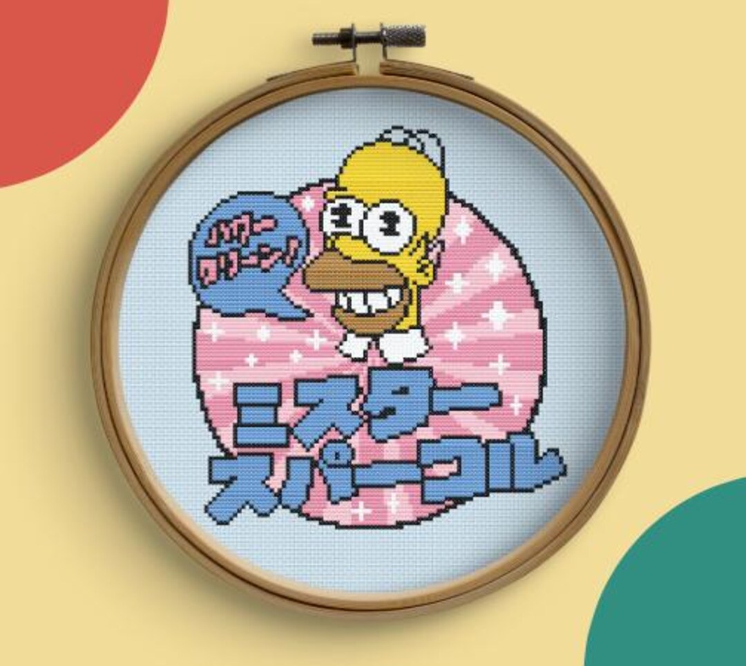 Mr. Sparkle (the Simpsons) - Cross Stitch Pattern (digital PDF, Pattern ...