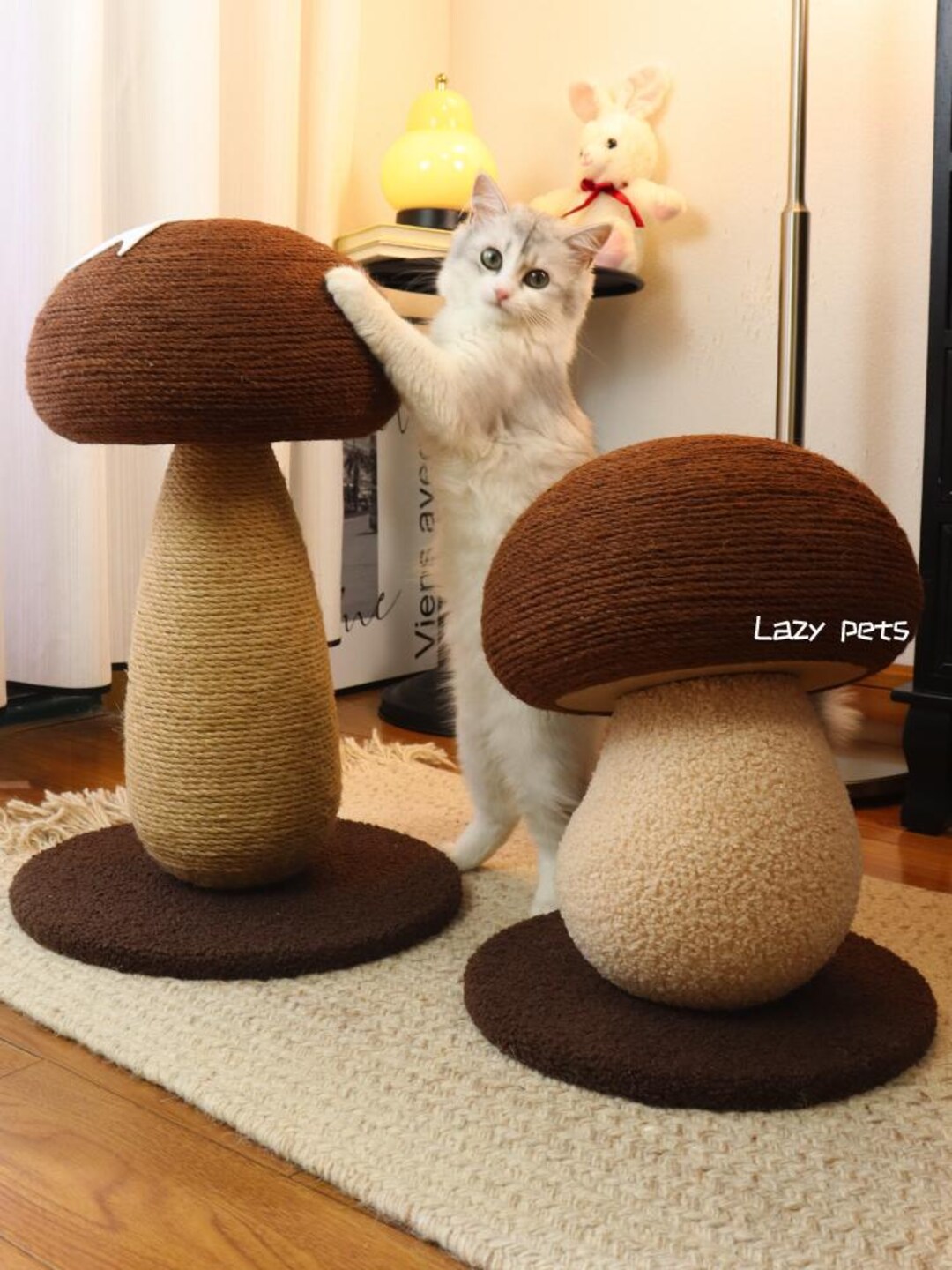 Cat Scratching Post, Mushroom Cartoon Scratching Post, Cute Cat ...