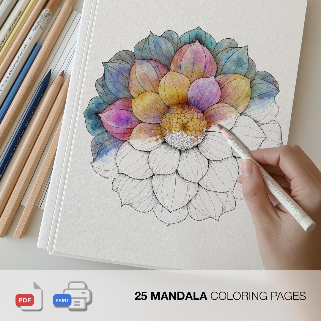 25 Printable Mandalas – Hand-drawn to Inspire Creativity & Relaxation ...