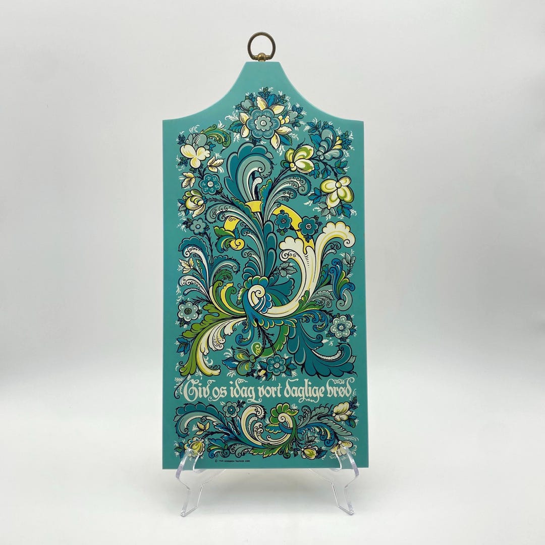 Vintage Berggren Trayner Wooden Bread Board Wall Hanging-1960 ...