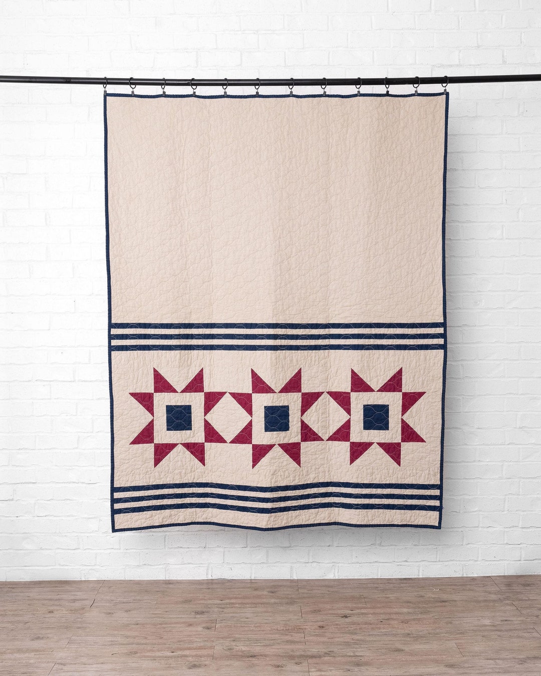Handmade Modern Sawtooth Stars Quilt - Etsy