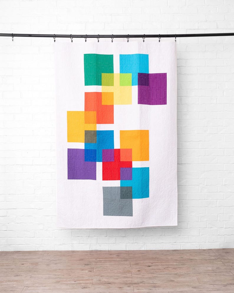 Handmade Modern Transparency Quilt - Bonus Marimekko Backing - Etsy