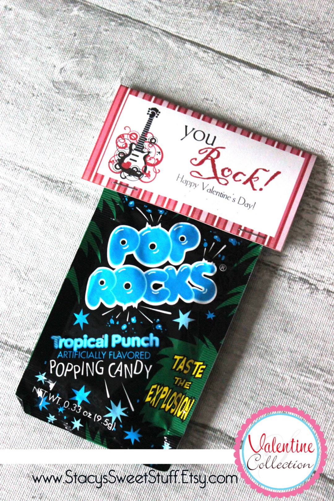 Pop Rocks Valentine Bag Topper, Printable Valentine, You Rock Valentine ...