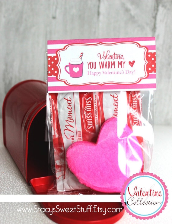 Warm My Heart Valentine Bag Topper, Hot Chocolate, Hot Cocoa, DIY ...