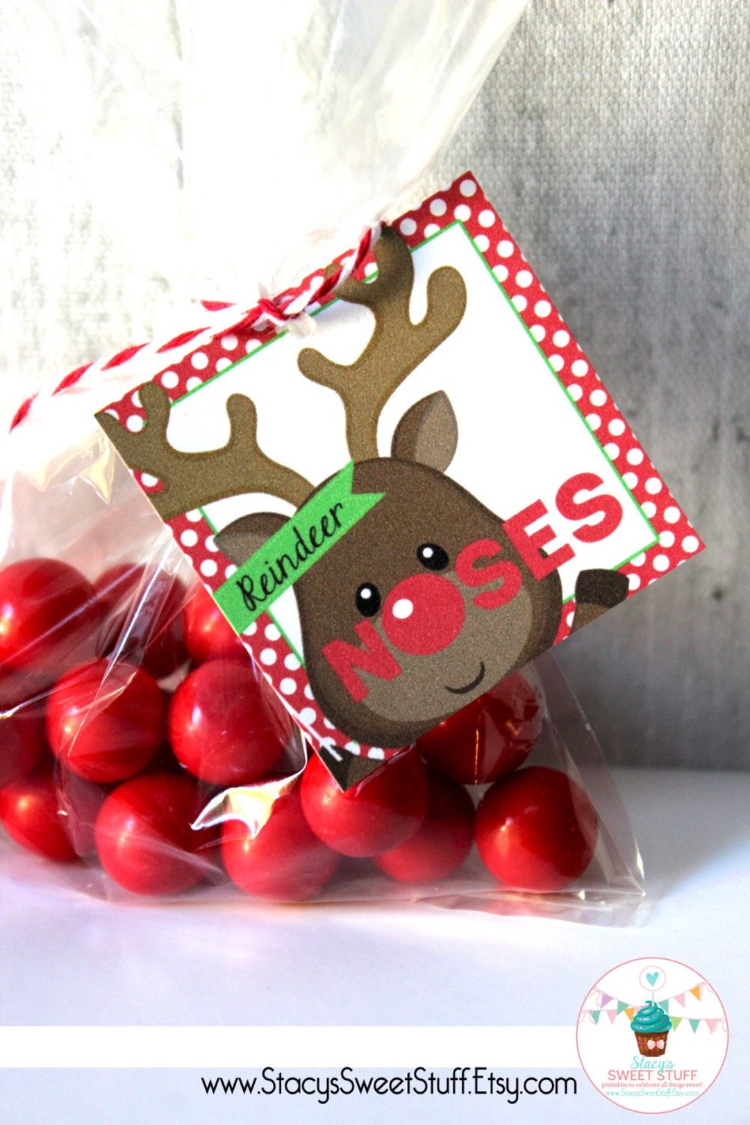 Reindeer Noses Tag, Reindeer Noses, Christmas Tag, Christmas Printable ...