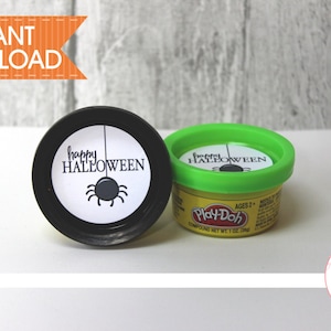 Halloween Play-doh Sticker, Halloween Treat, Halloween Sticker ...