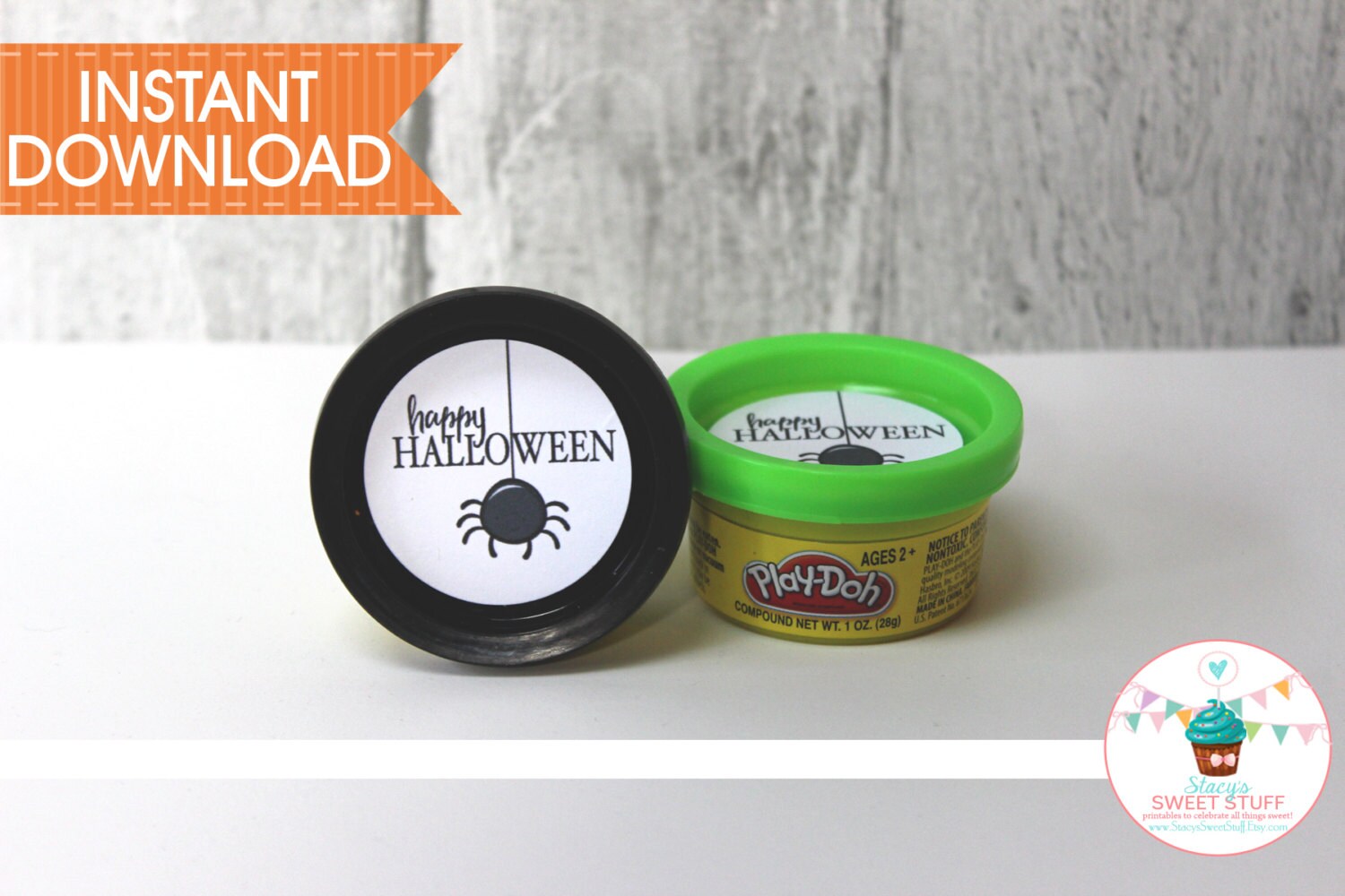 Halloween Play-doh Sticker, Halloween Treat, Halloween Sticker ...