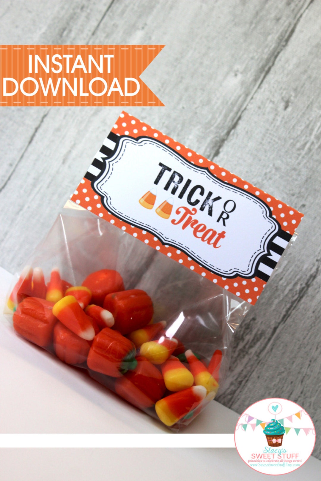 Halloween Bag Topper, Printable Halloween Bag Topper, Trick or Treat ...