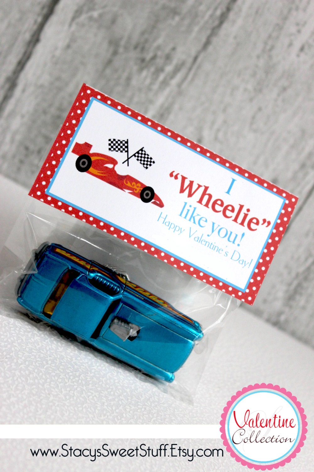 Racecar Valentine Car Valentine Printable Valentine Bag | Etsy