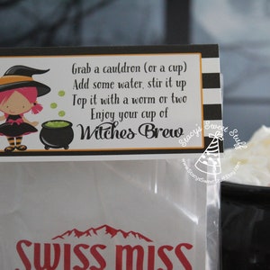 Halloween Bag Topper, Witches Brew, School Halloween Treat, Halloween ...
