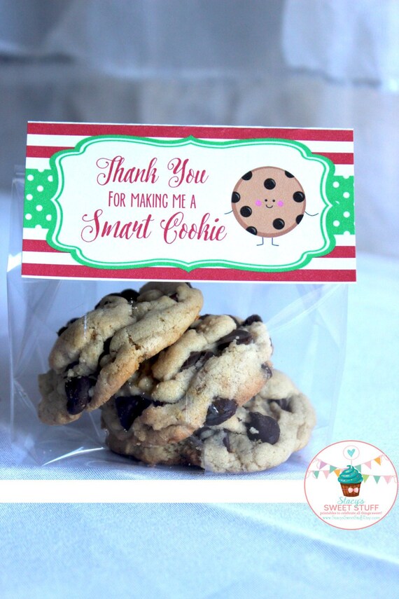 Smart Cookie Bag Topper, Christmas Bag Topper, Holiday Bag Topper ...