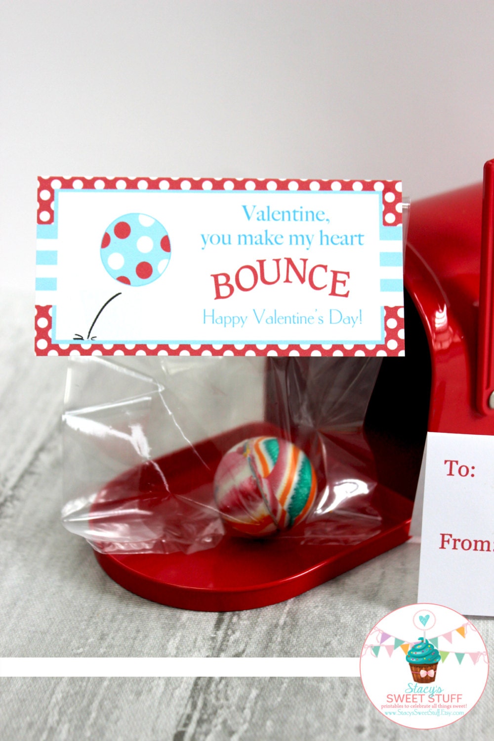 Ball Valentine Valentine Bag Topper Ball Bag Topper Bounce - Etsy