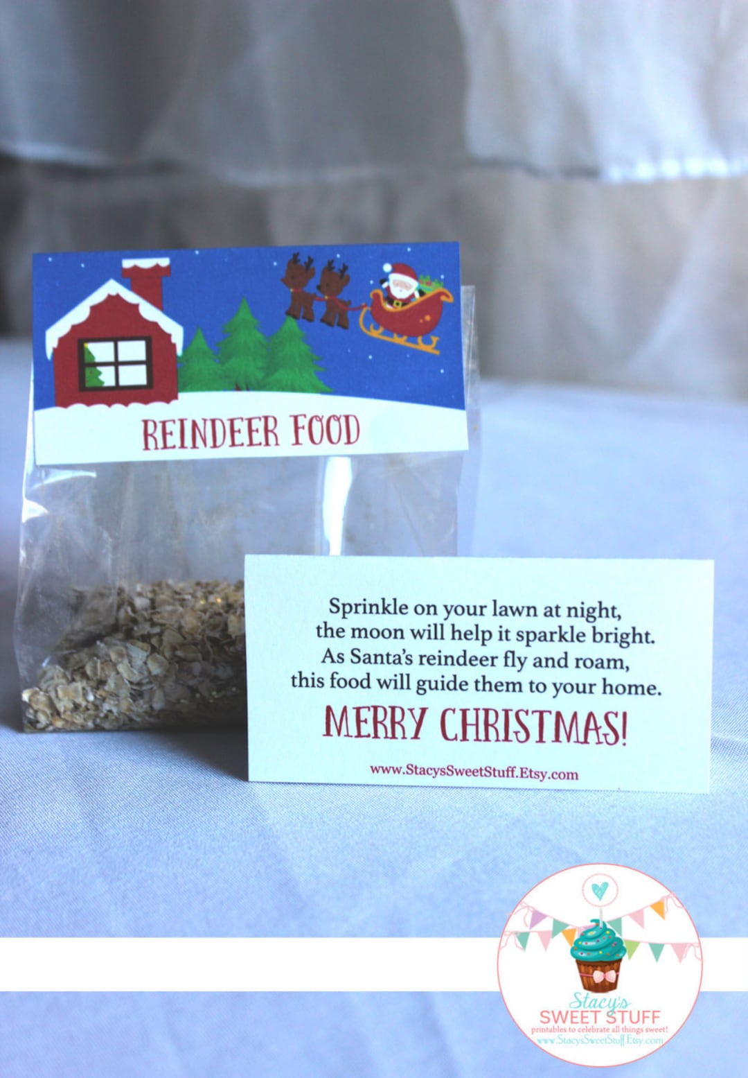 Reindeer Food Bag Topper, Printable Bag Topper, Printable Reindeer Food ...
