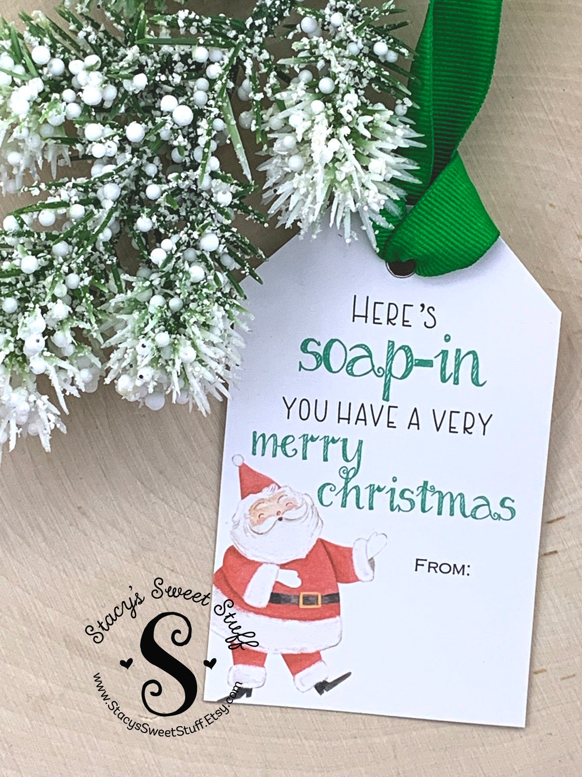 Soap Gift Tag Holiday Soap Tag Teacher Gift Printable Gift - Etsy