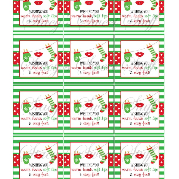 Christmas Socks Tag - Etsy