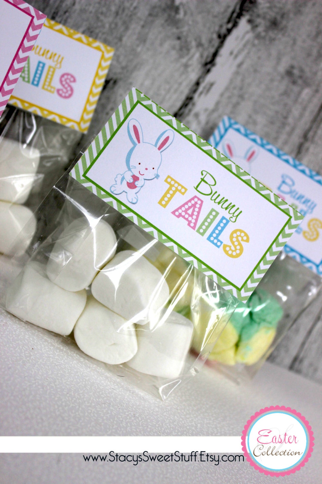 Easter Bag Topper, Bunny Tails, Printable Easter - Etsy