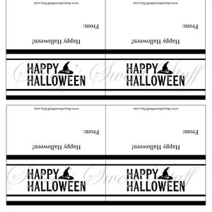 Halloween Bag Topper, Halloween Treat, School Halloween, Printable ...