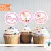 Pig Birthday Cupcake Toppers Printable Cupcake Toppers - Etsy