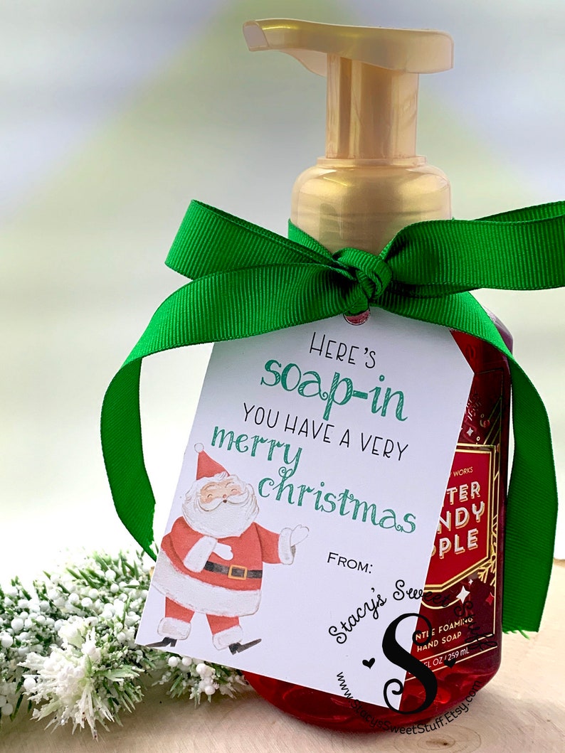Soap Gift Tag Holiday Soap Tag Teacher Gift Printable Gift - Etsy