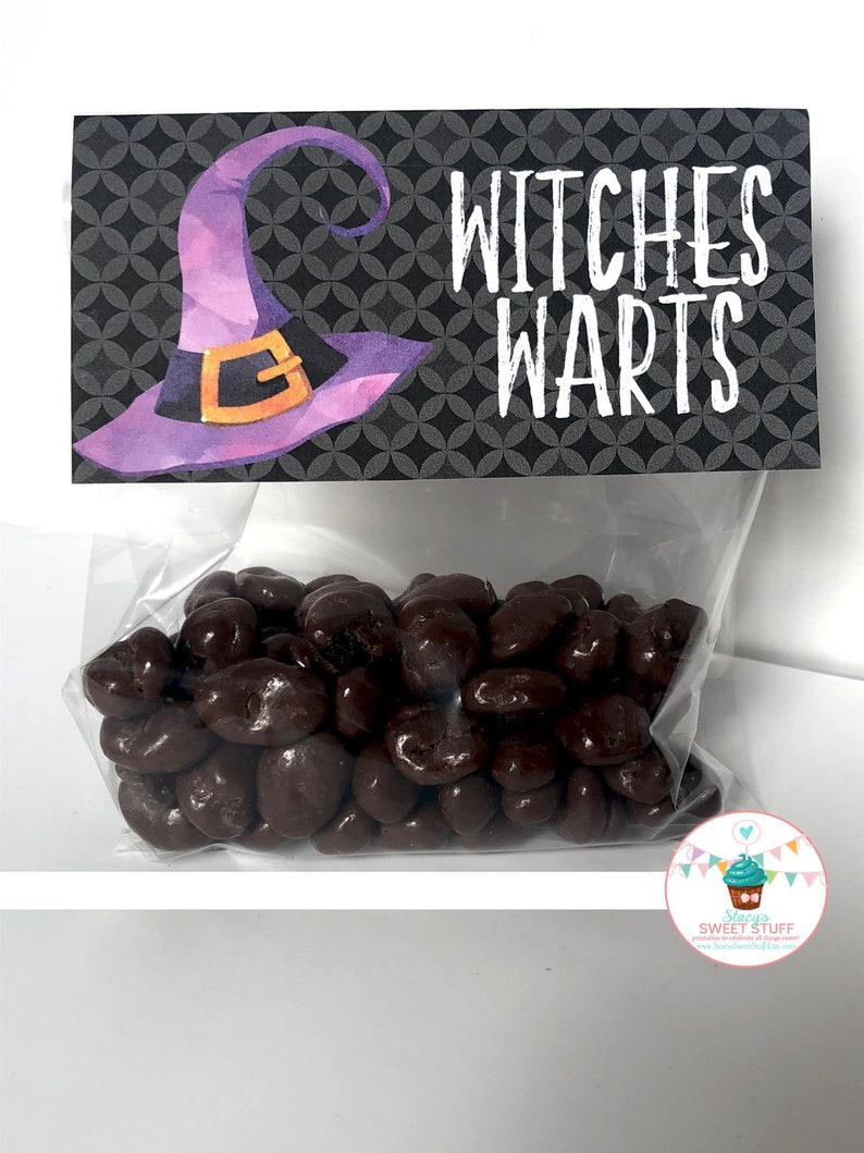 Halloween Bag Topper Witches Warts School Halloween Treat | Etsy