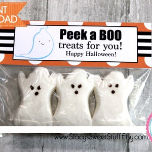 Halloween Bag Topper, Halloween Treat Bag Topper, Printable Halloween ...